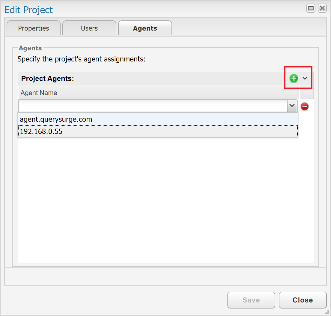Managing QuerySurge Agents in Projects (Versions: 8.2+) – Customer Support