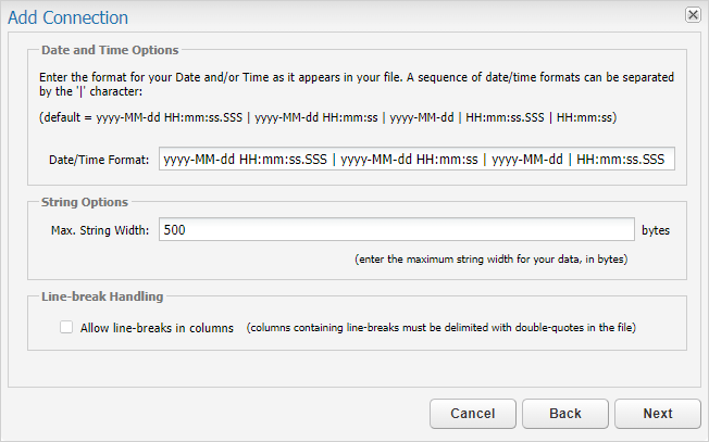 Flat Files with Custom Date/Time/Timestamp Formatted Data – Customer Support