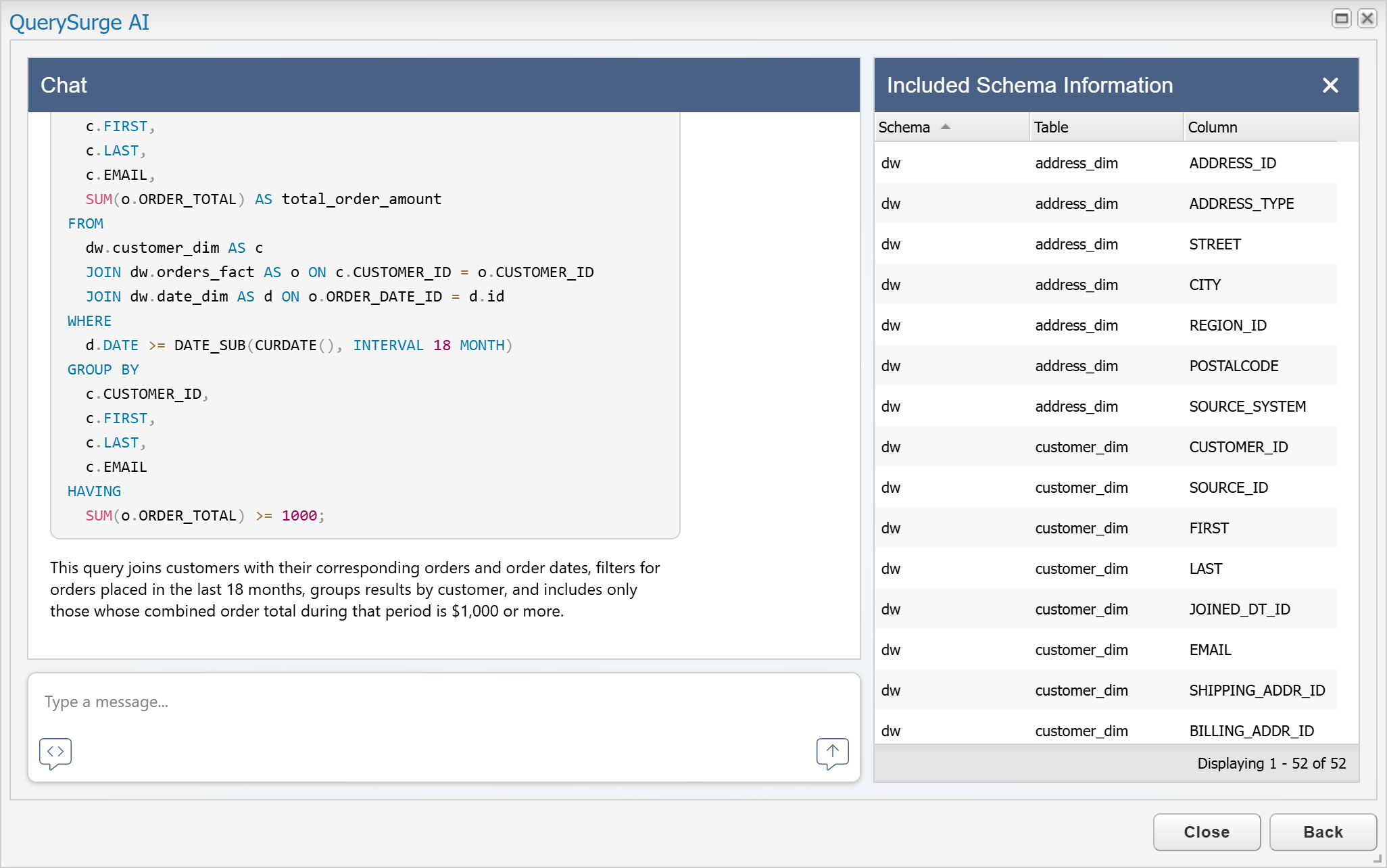 Writing SQL Queries with our AI-Powered Query Intelligence (QI) Chat ...